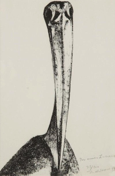 Bahman Mohassess – Print (Pélican, 1970) – Artwork no.1356 – ArtGalleries